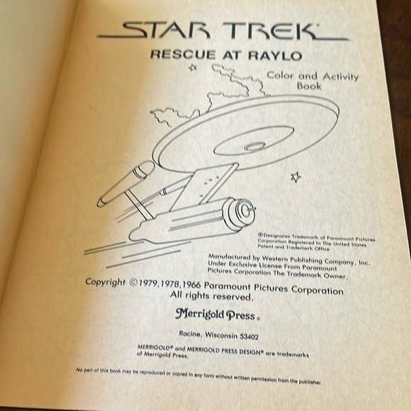 Star Trek | Office | Vintage 979 Paramount Pictures Star Trek Color And ...